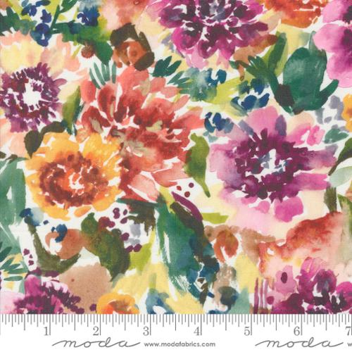 Moda - Floribunda Cloud Watercolor Floral | The Quilt Basket